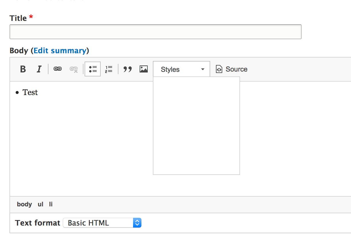 Upstream Ckeditor 47 Regression Styles Dropdown Broken 2911749